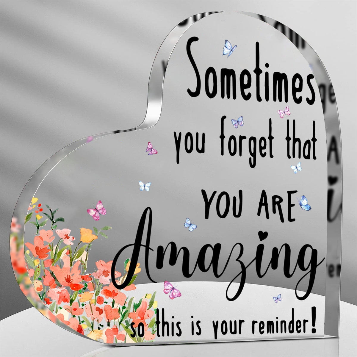 Inspirational Plaque You are Amazing Quote with Flower Thank You Gifts ...