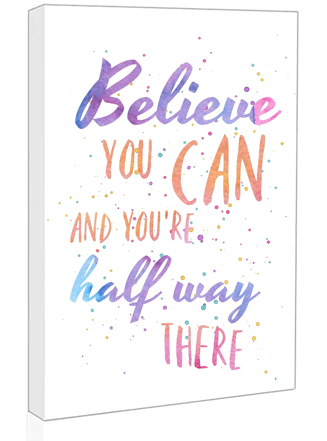 Inspirational Positive Quotes Wall Decor - Believe you can and you're ...