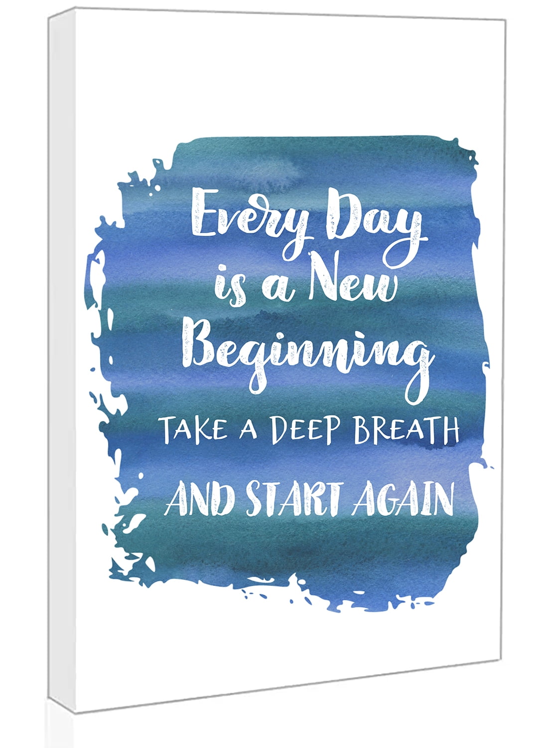 Inspirational Positive Quotes Wall Decor - Everryday is a new beginning ...