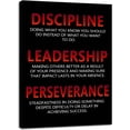 Inspirational Posters Motivational Canvas Wall Art Discipline ...