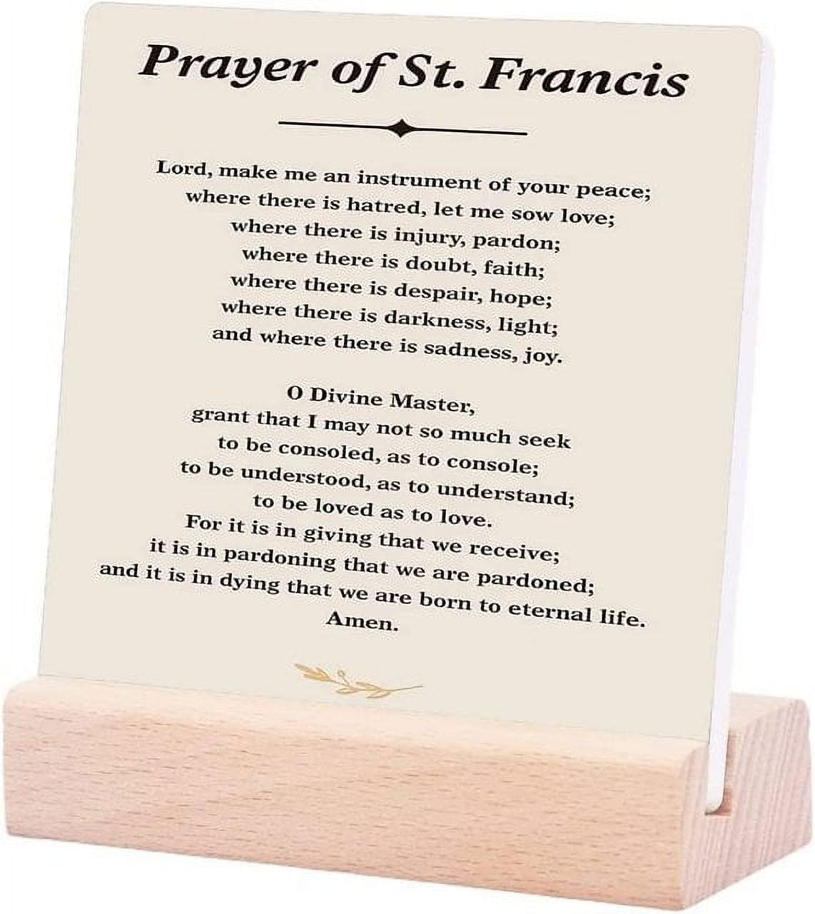 Inspirational Prayer of St. Francis Quote Saint Francis Peace Prayer ...