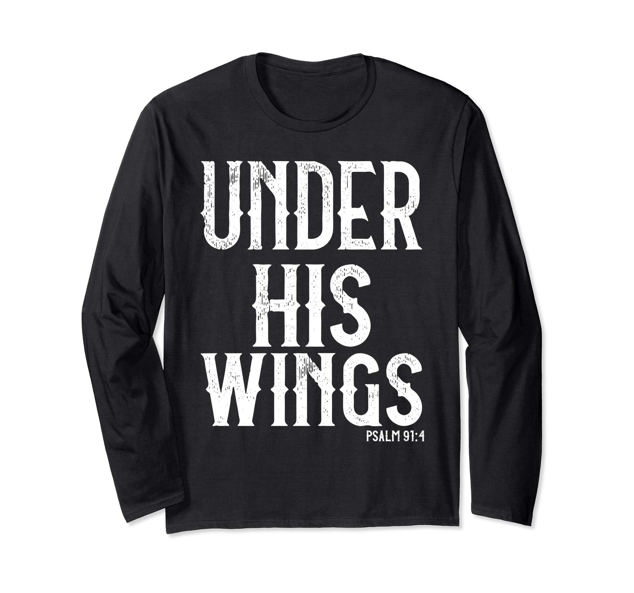 Inspirational Psalm 91:4 He Shall Cover Thee Under His Wings Long ...
