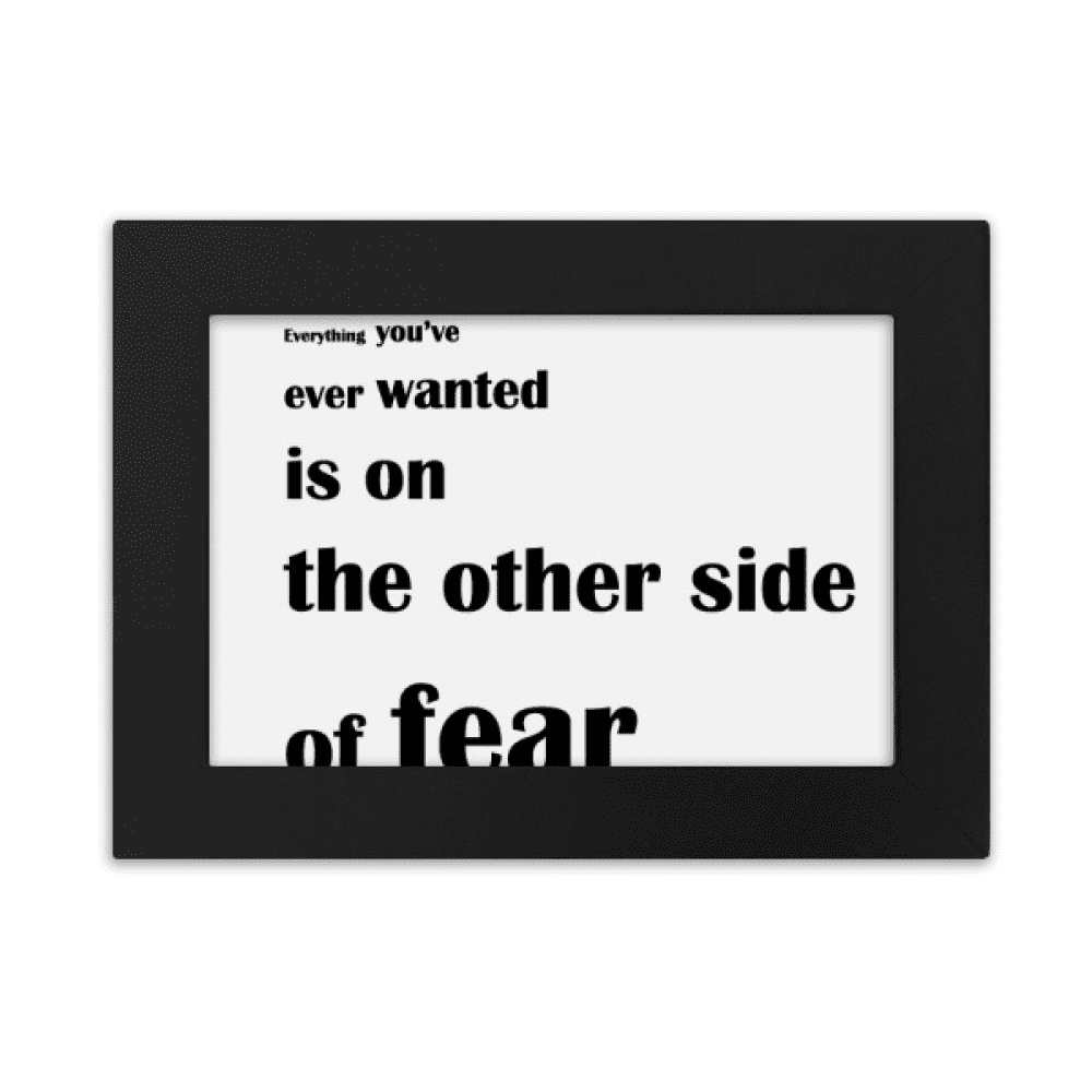 Inspirational Quote About Fear By George Addair Desktop Photo Frame ...