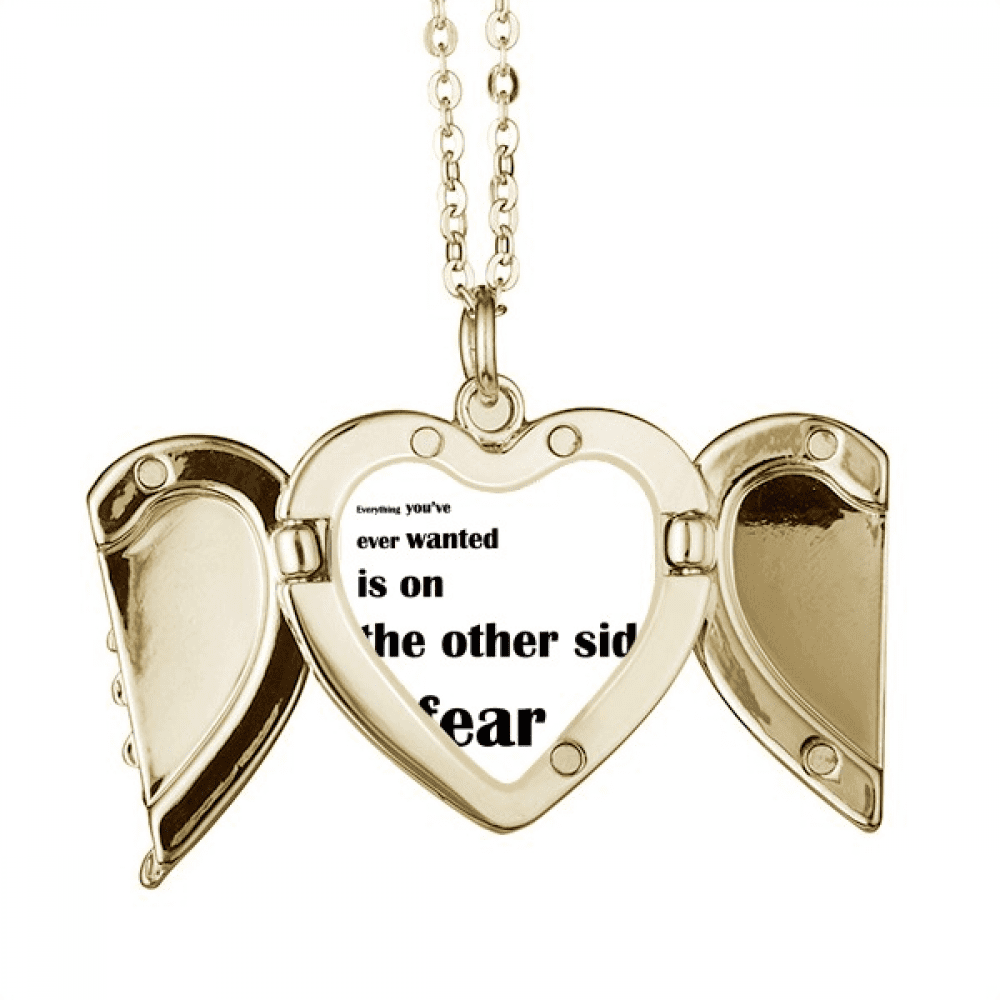 Inspirational Quote About Fear By George Addair Folded Wings Peach ...