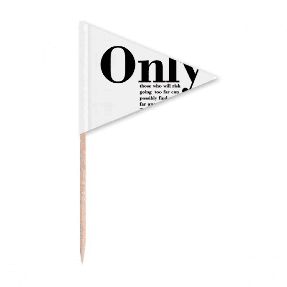 Inspirational Quote About Life By T.S. Eliot Toothpick Triangle Cupcake ...