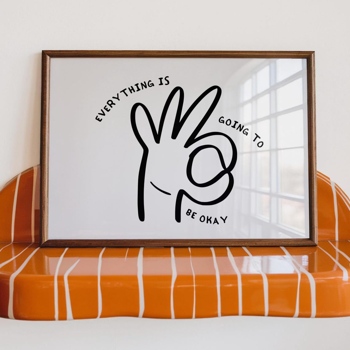 Inspirational Quote Art, Positive Affirmation Print, Everything Is ...