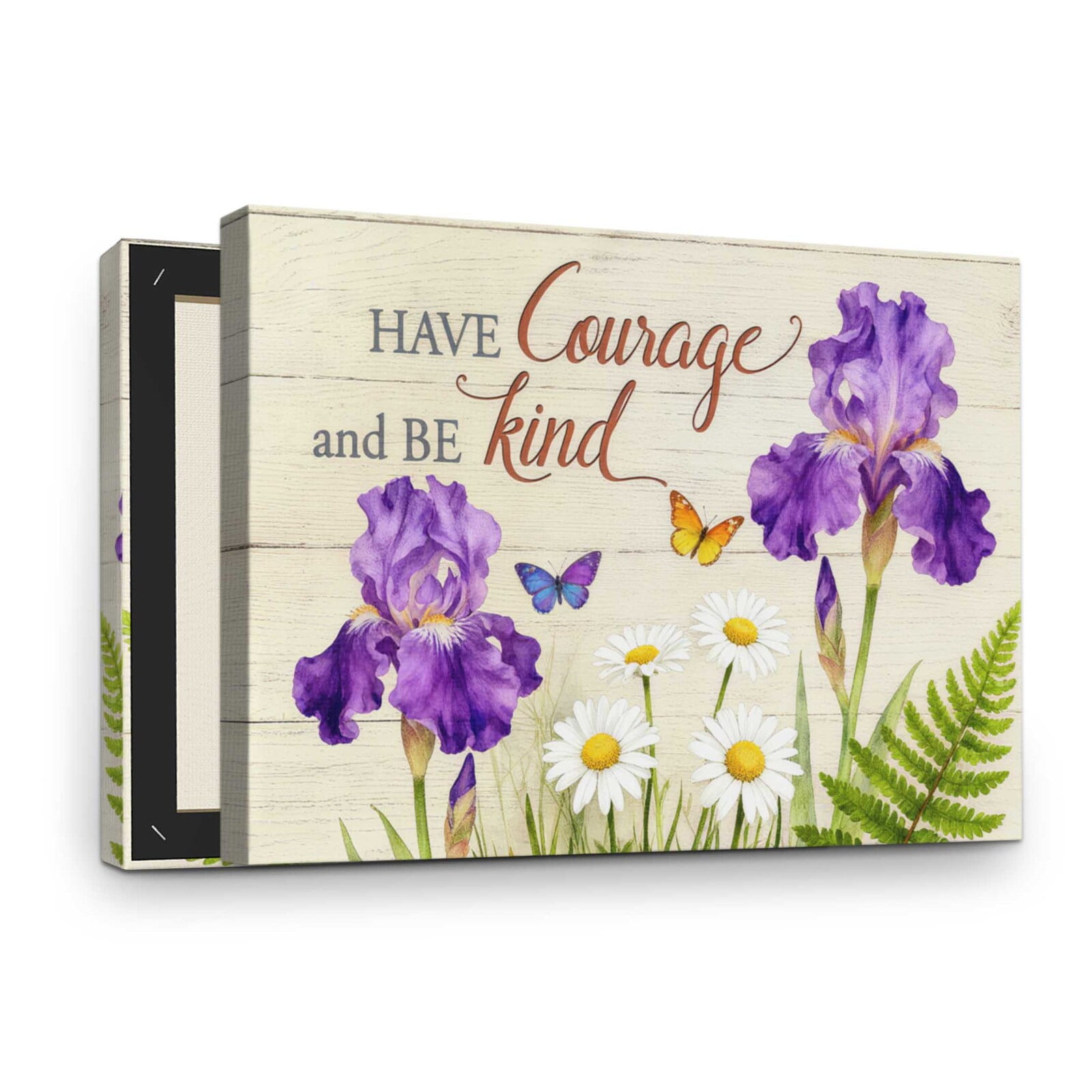 Inspirational Quote Canvas Wall Art - Have Courage and Be Kind ...