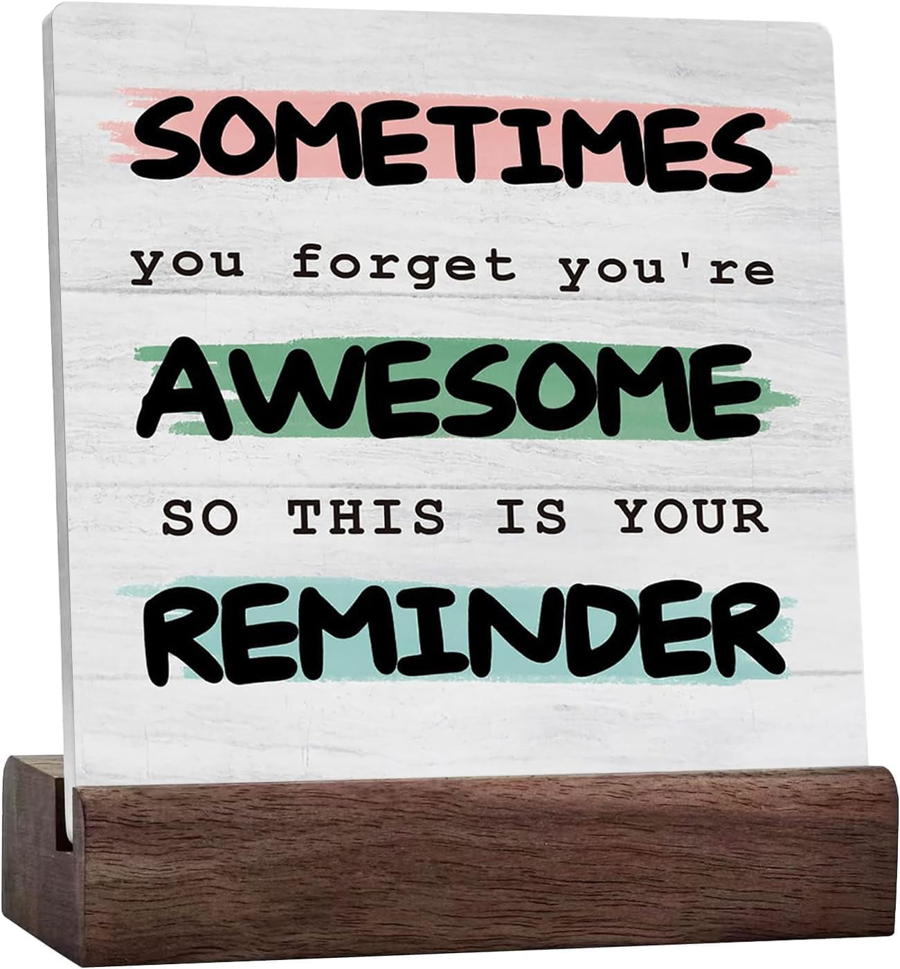 Inspirational Quote Ceramic Table Sign Office Desk Decor Sometimes You ...