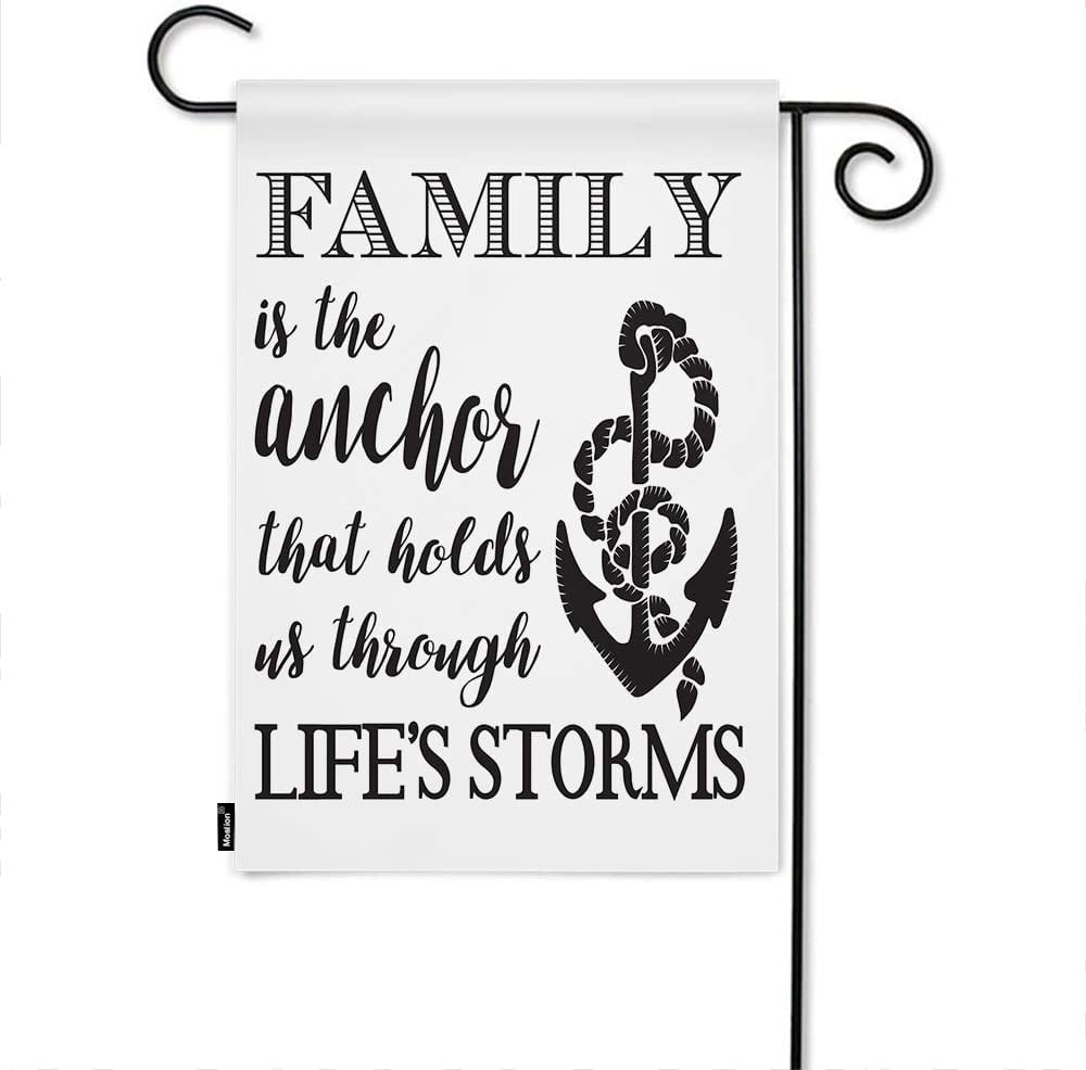 Inspirational Quote Garden Flag Family Is The Anchor That Holds Us ...