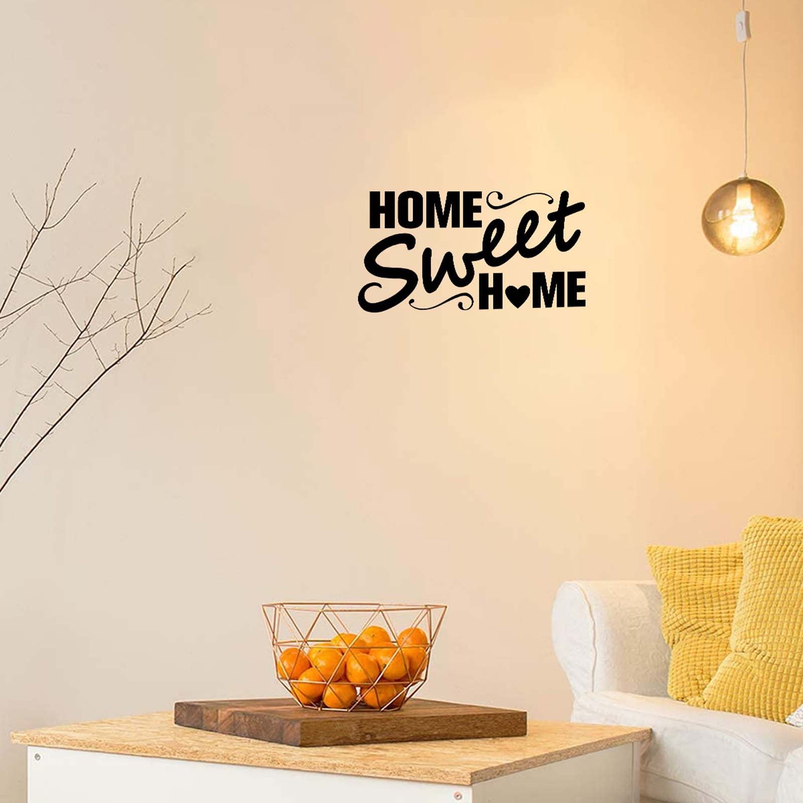 Inspirational Quote "Home Sweet Home," Motivational Sticker Vinyl Decal ...