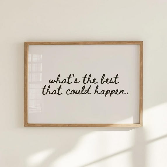 Inspirational Quote Print: Cream & Black Minimalist Wall Art UNFRAMED ...
