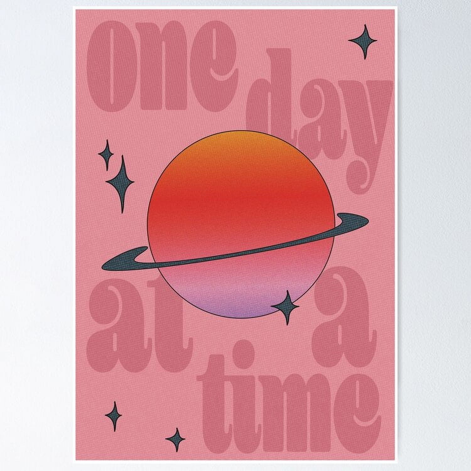 Inspirational Quote Print - 'One Day At A Time' Wall Art UNFRAMED ...