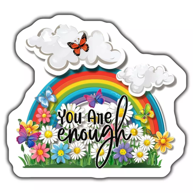 Inspirational Quote Sticker, Motivational Rainbow Sticker, You Are ...