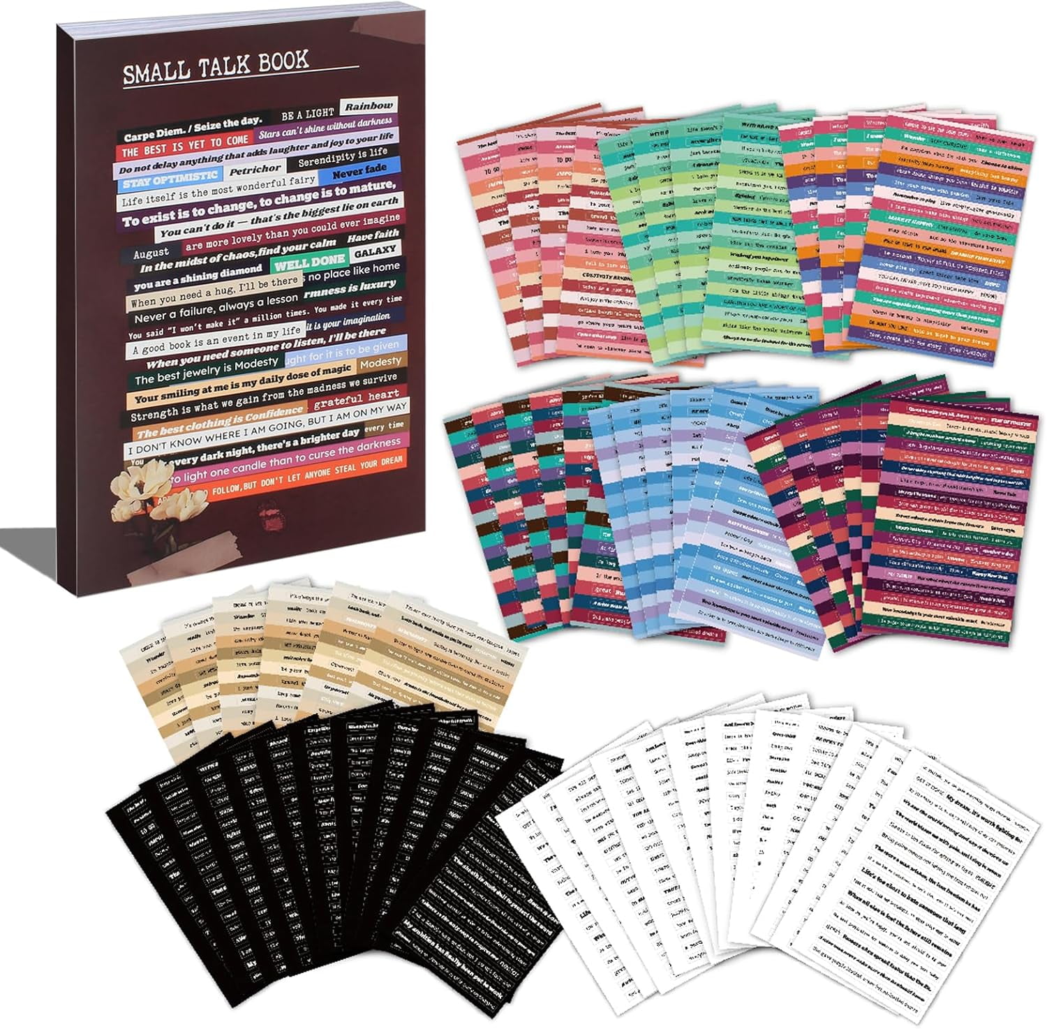 Inspirational Quote Stickers Book for Journaling and Scrapbooking, 60 ...