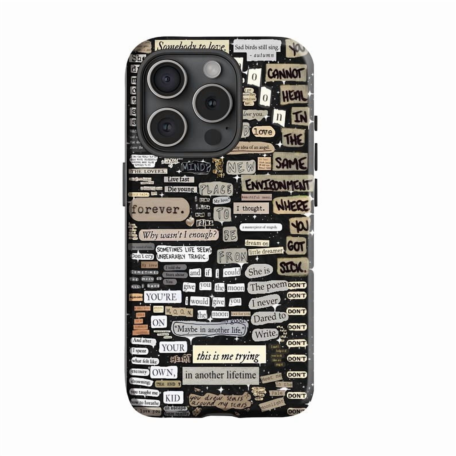Inspirational Quote Typography Phone Case Positive Mindful Words for ...