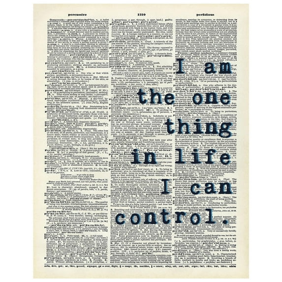 Inspirational Quote Wall Art Decor Dictionary Motivational Home ...