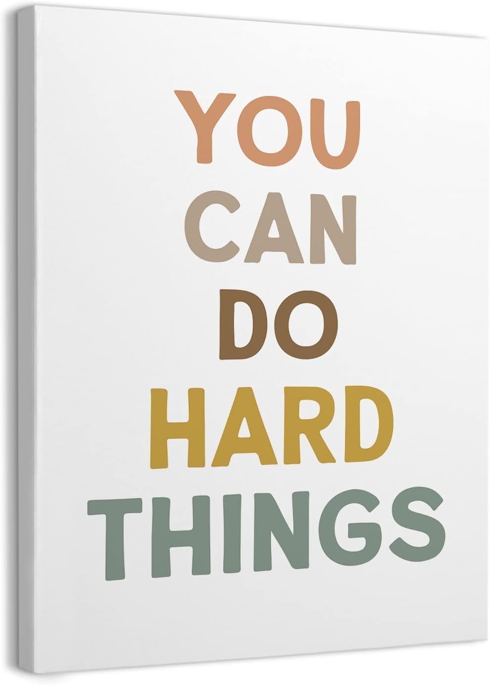 Inspirational Quote You Can Do Hard Things Framed Canvas Wall Art Decor ...
