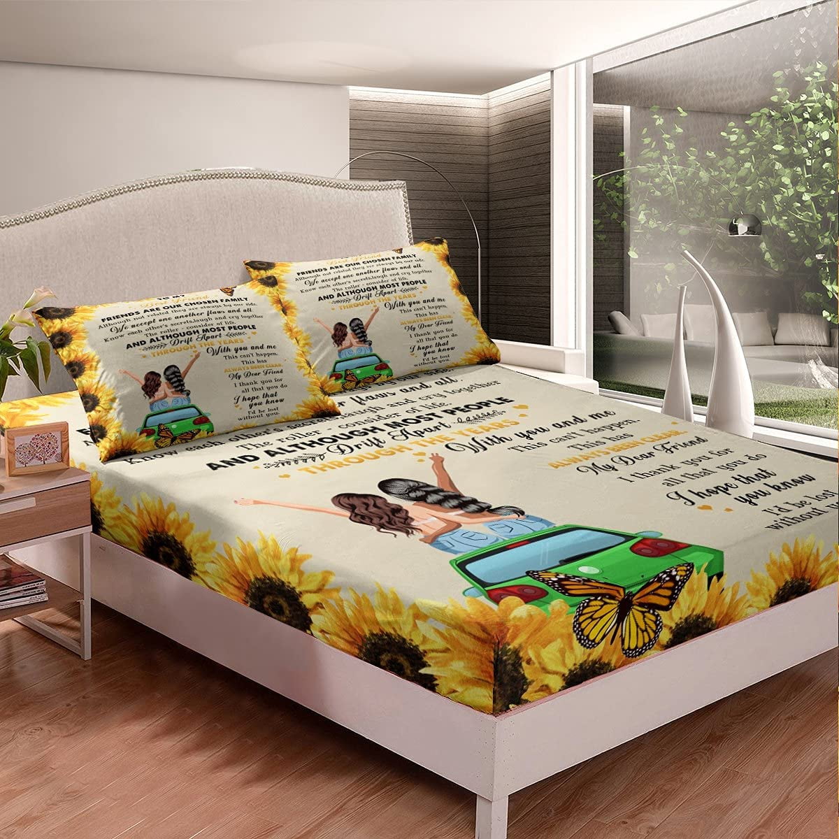 Inspirational Quotes Bedding Sets Inspirational Gifts Fitted Sheet for ...