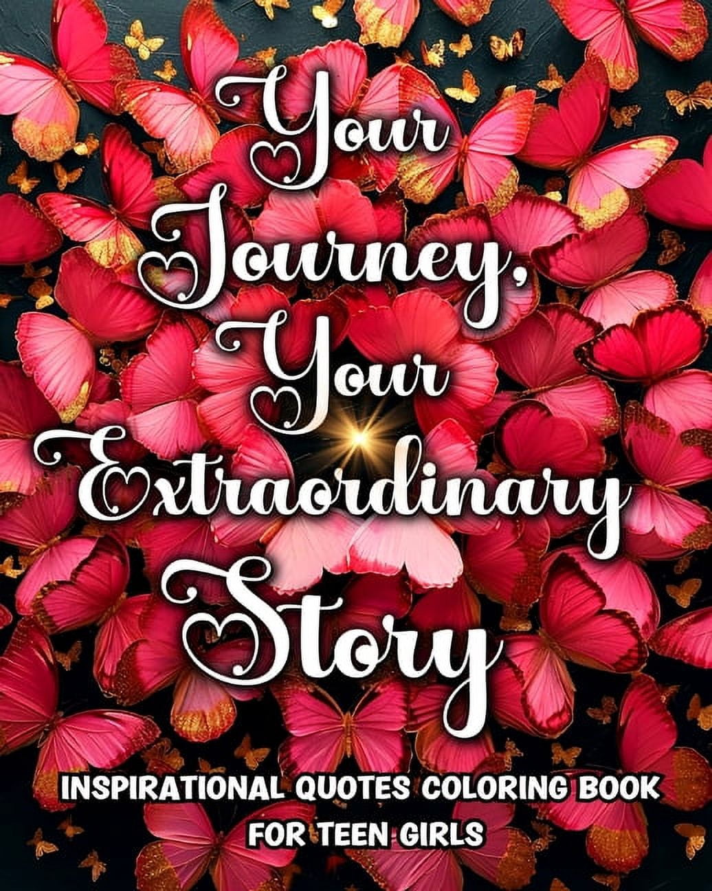 Inspirational Quotes Coloring Book for Teen Girls: Motivational ...