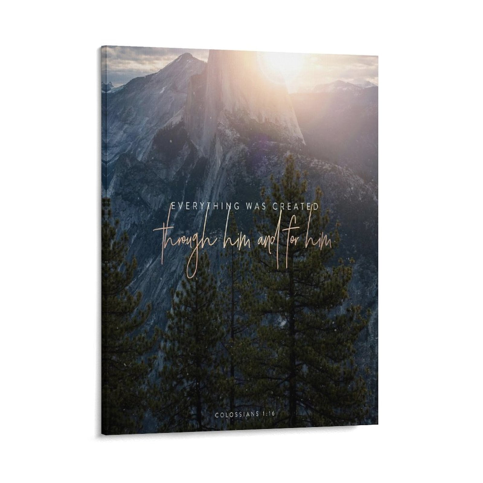 Inspirational Quotes Colossians 1 16 Wall Art Bible Poetry Verses ...