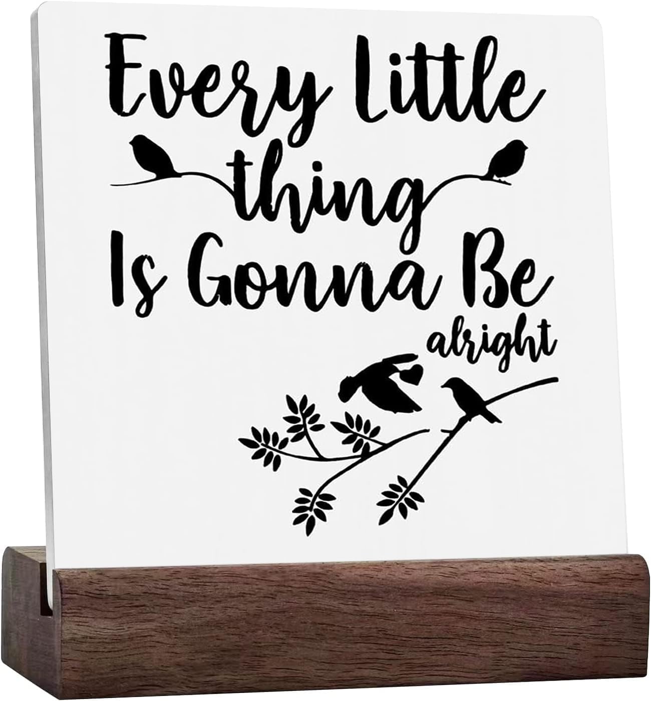 Inspirational Quotes Decorative Signs Plaques Desk Decor, Rustic ...