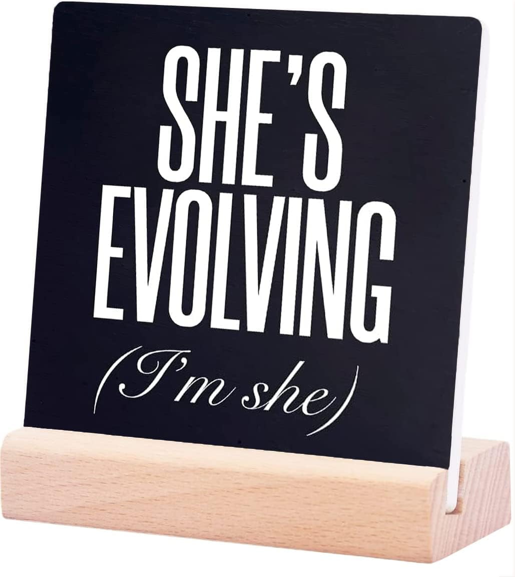 Inspirational Quotes Desk Decor Ceramic Table Sign Plaque Motivational ...