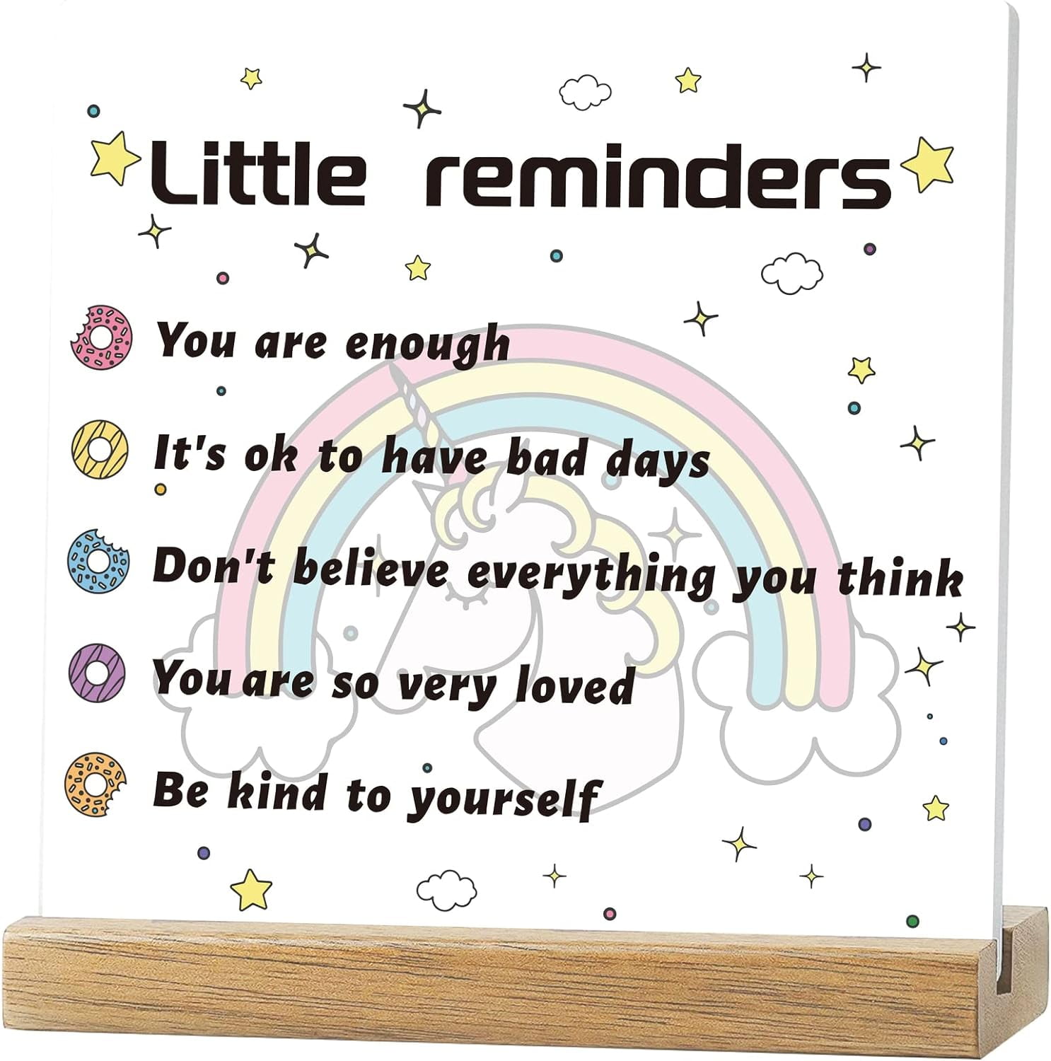 Inspirational Quotes Desk Decor Gift Little reminders Home Office Decor ...