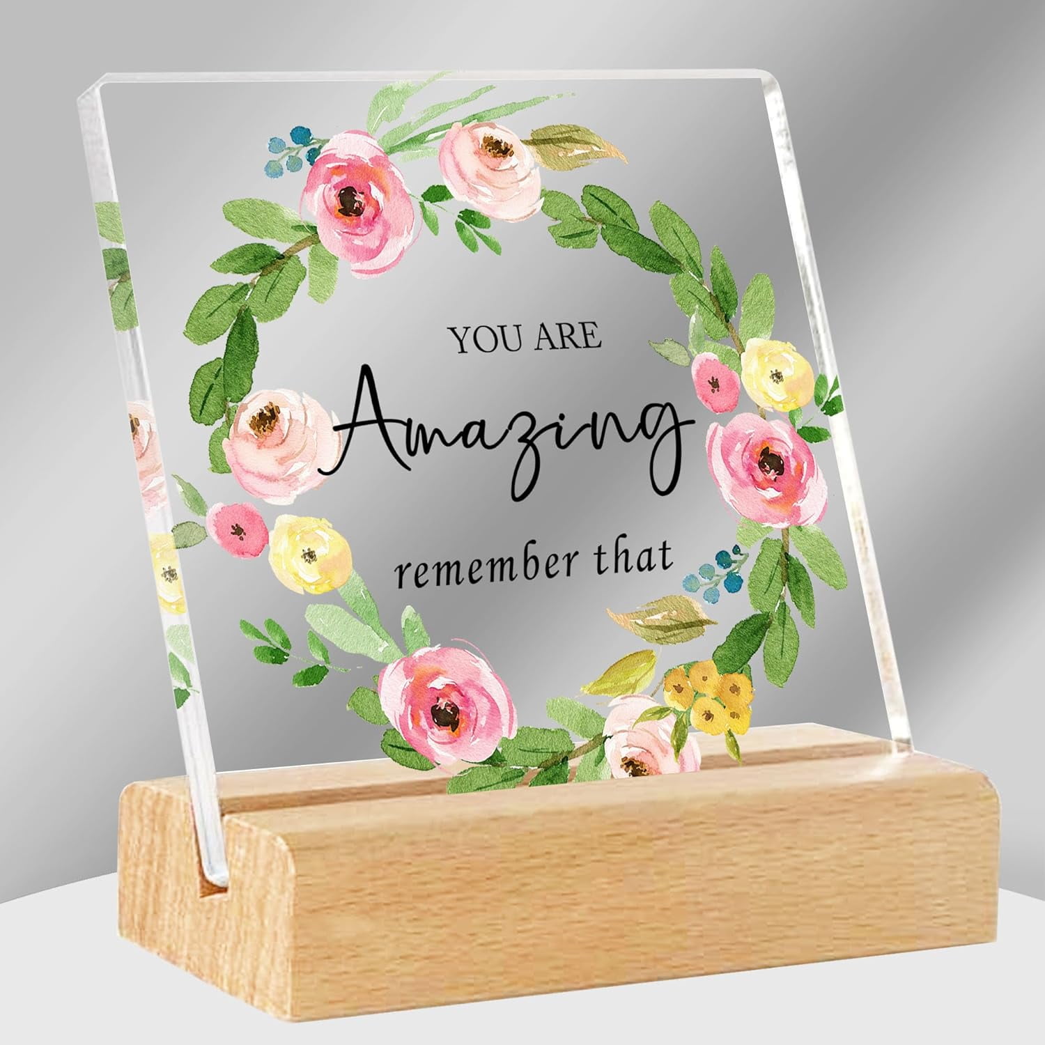 Inspirational Quotes Desk Decor Gifts For Woman Acrylic Plaque ...