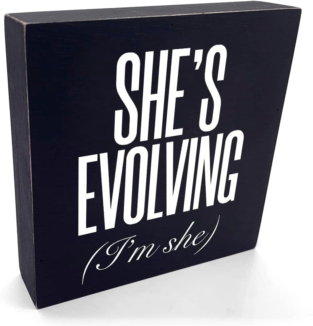 Inspirational Quotes Desk Decor Wooden Box Sign Motivational Rustic ...