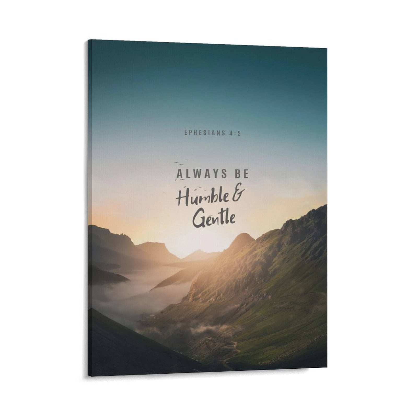 Inspirational Quotes Ephesians 4 2 Wall Art Bible Poetry Verses Framed ...