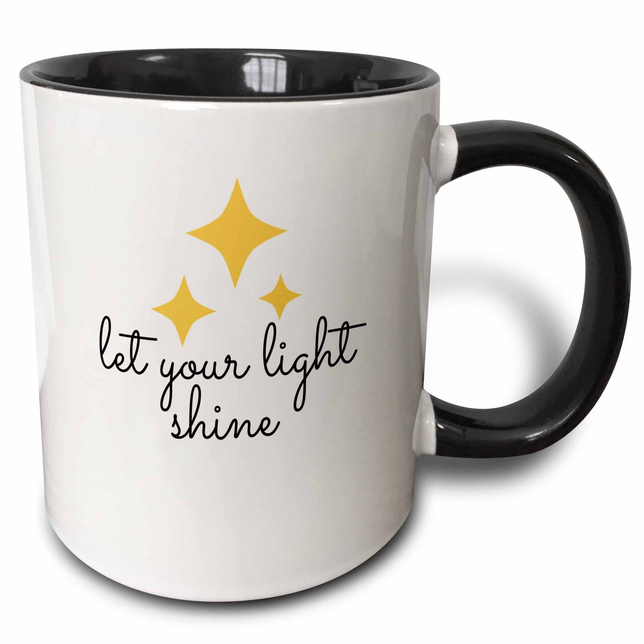 3drose, Inspirational Quotes for Women Let Your Light Shine, 11oz Two ...