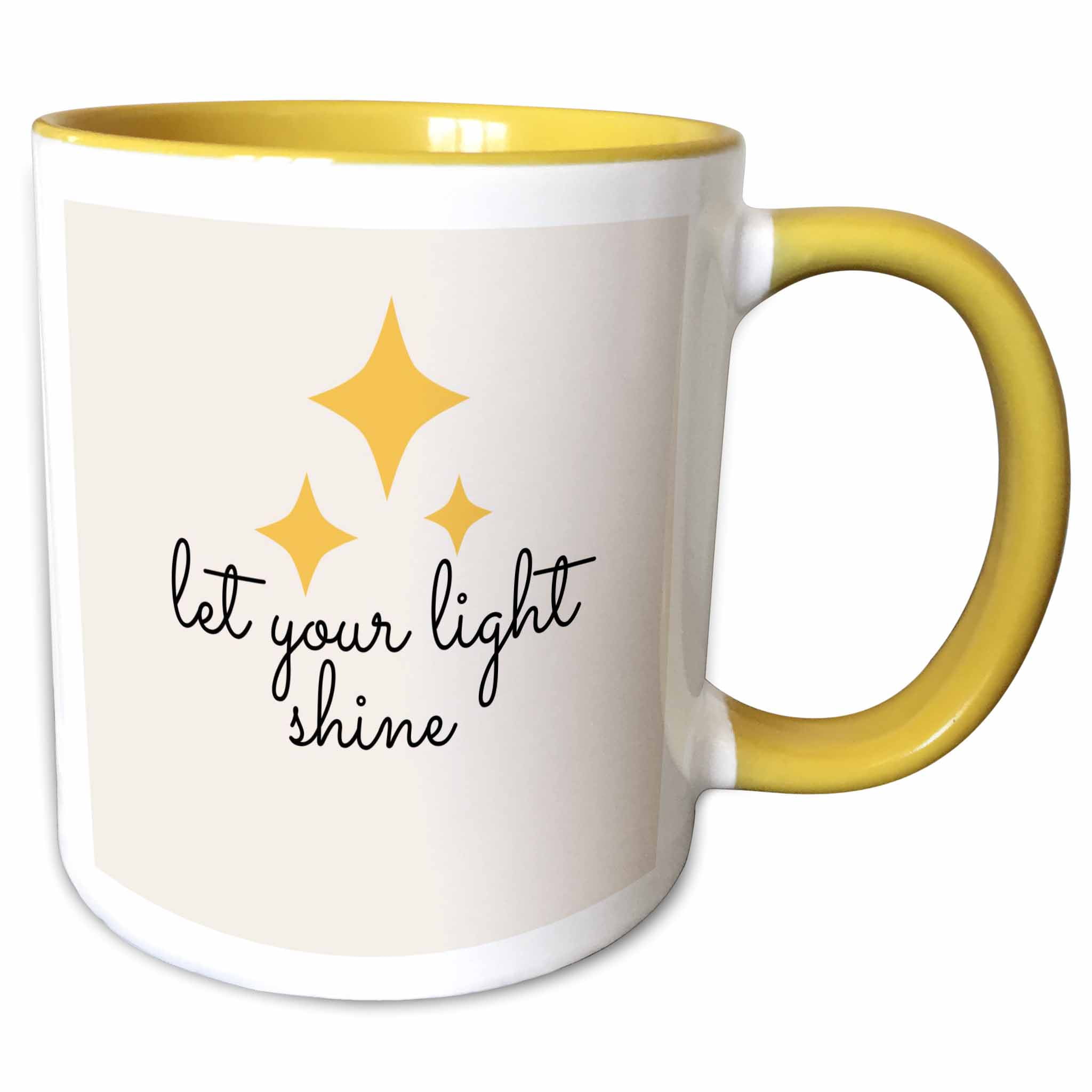 3drose, Inspirational Quotes for Women Let Your Light Shine, 15oz Two ...