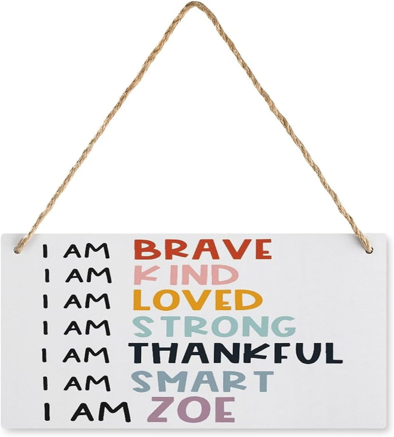 Inspirational Quotes Hanging Rustic Wall Decor Plaque Wall Hanging 12x6 ...