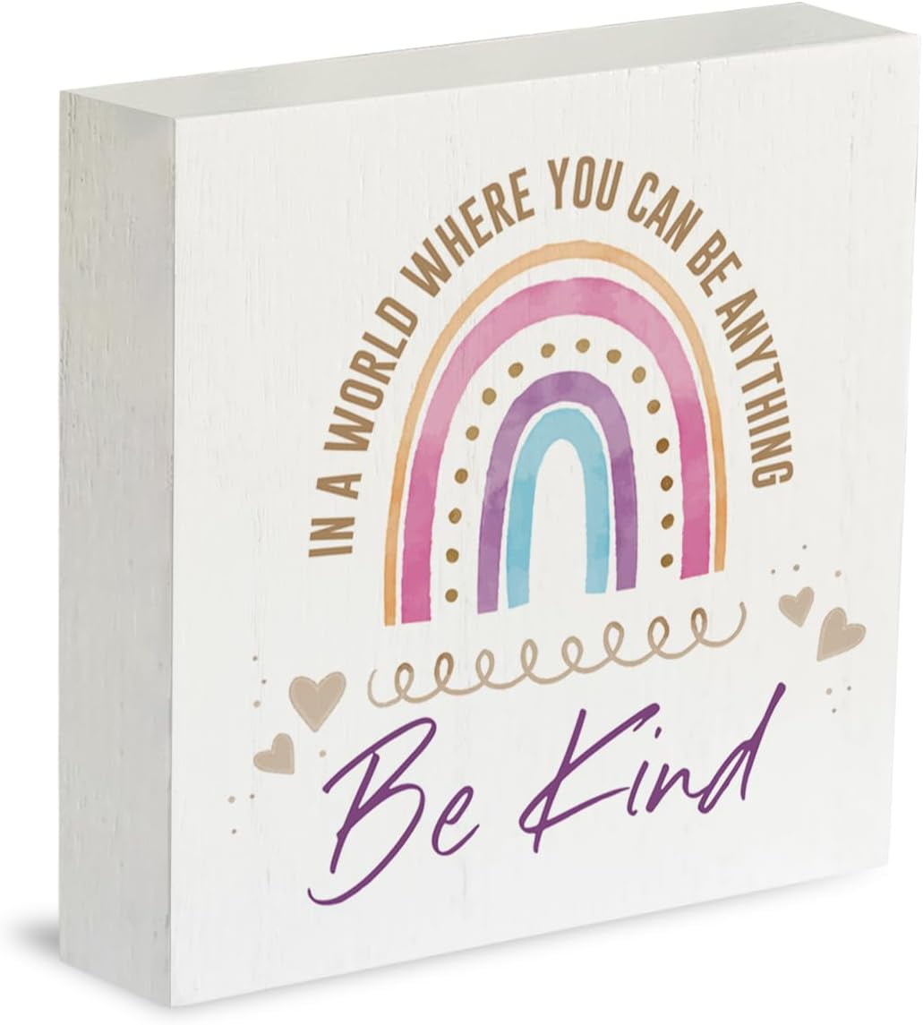 Inspirational Quotes Home Office Decor Encouragement Wooden Box Sign ...