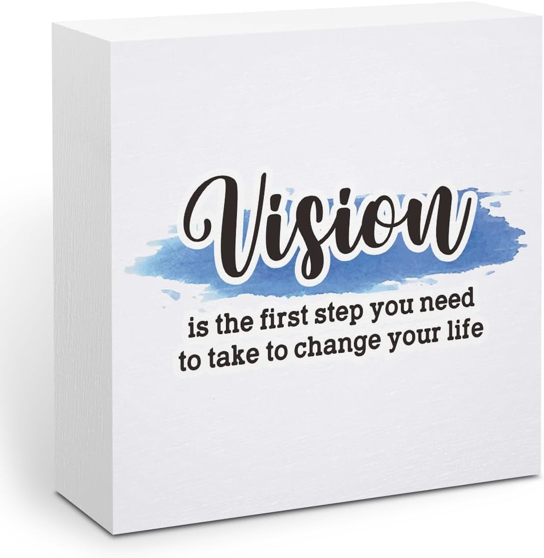 Inspirational Quotes Home Office Decor Wooden Box Sign, Rustic ...