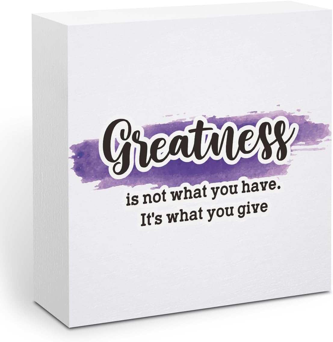 Inspirational Quotes Home Office Decor Wooden Box Sign, Rustic ...