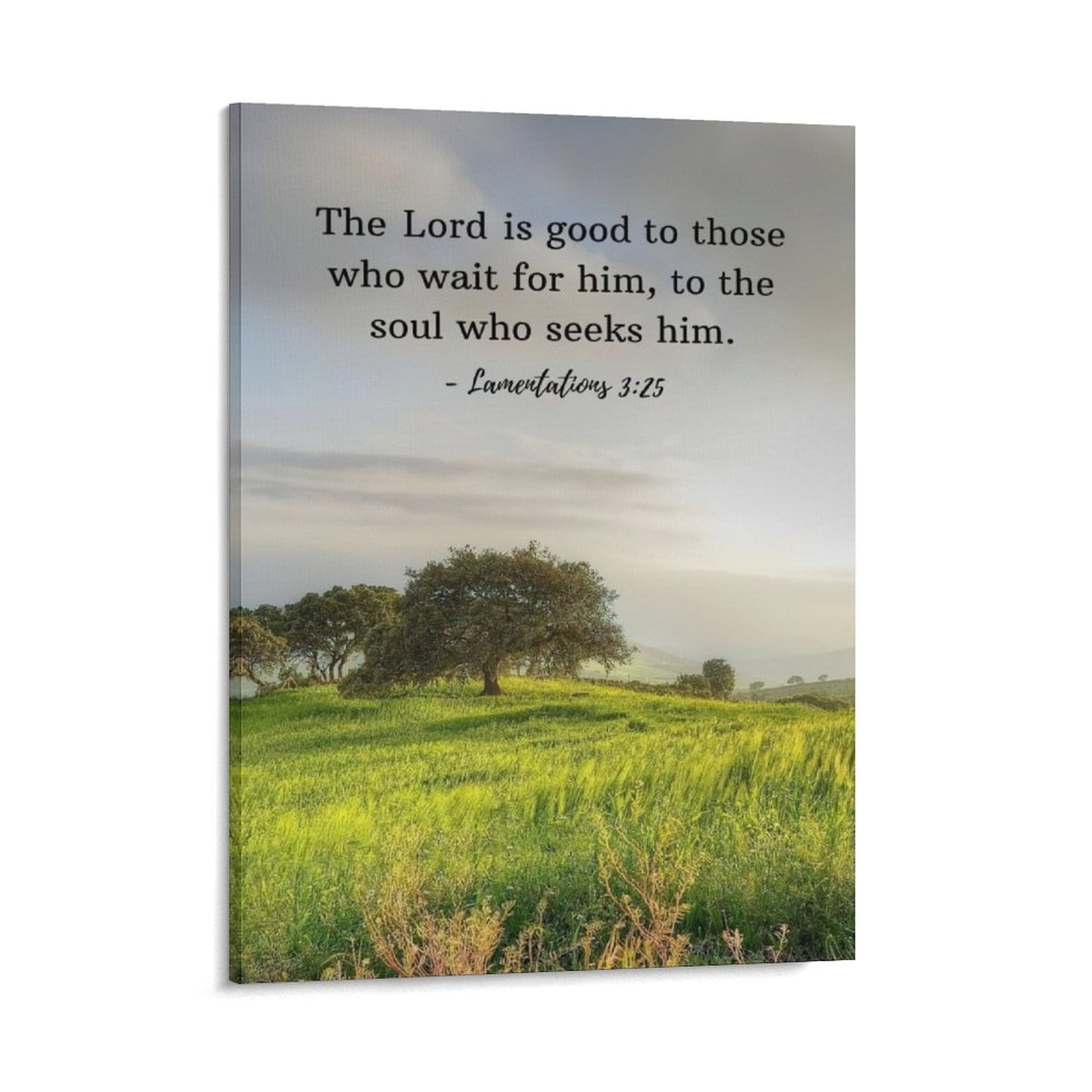 Inspirational Quotes Lamentations 3 25 Wall Art Bible Poetry Verses ...