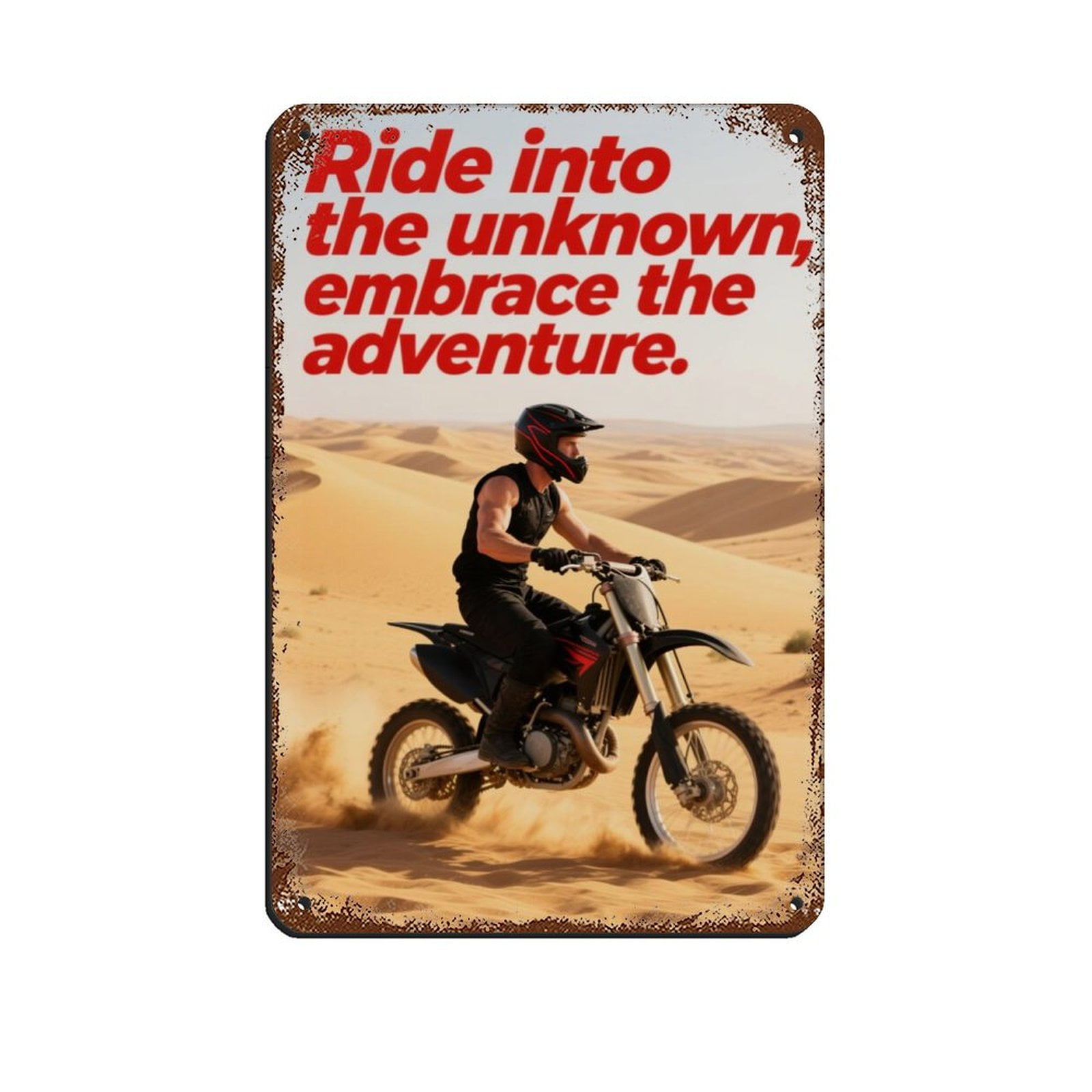 Inspirational Quotes from Motorcycle Racers Retro Poster Metal Tin Sign ...