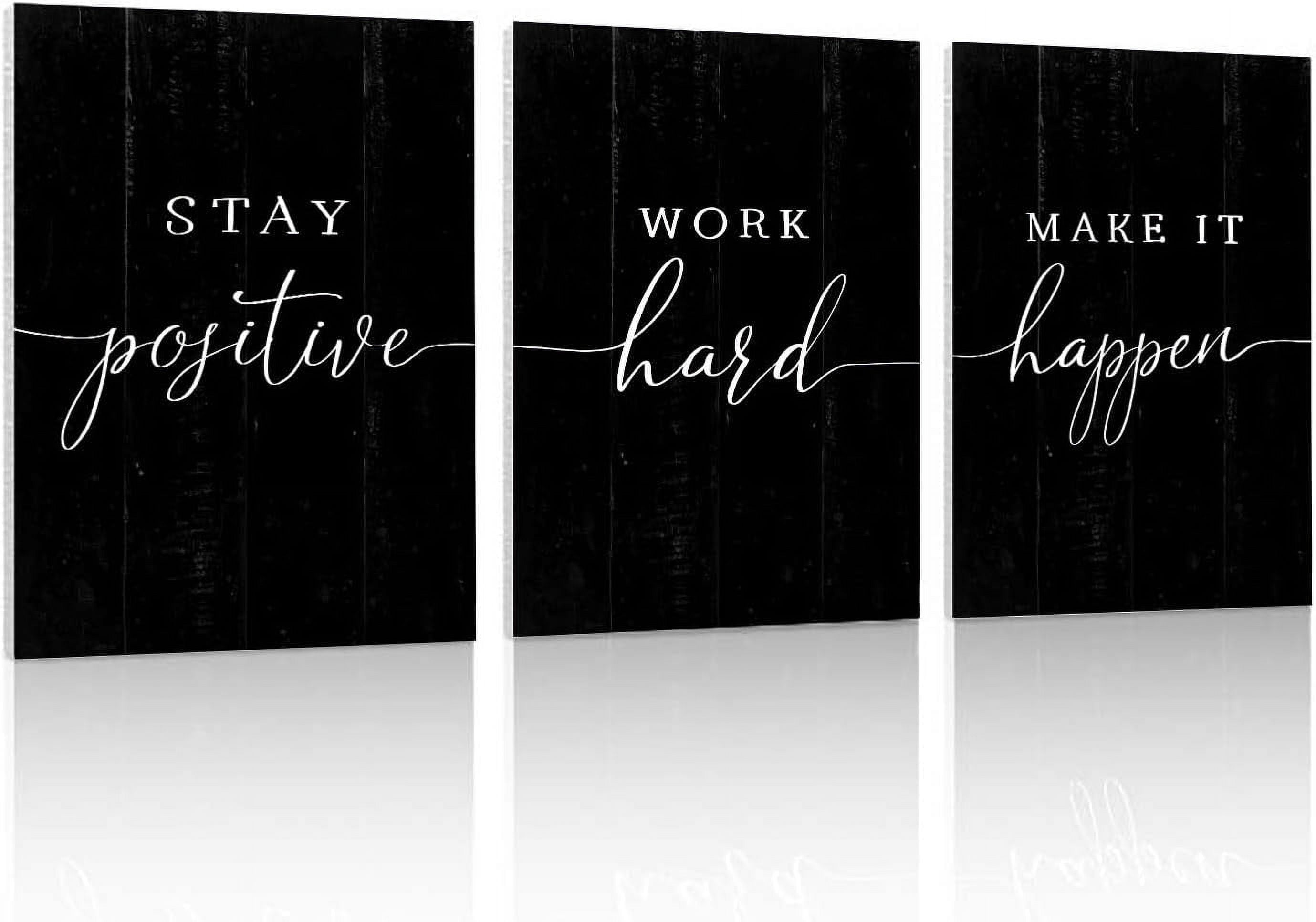 Inspirational Quotes Office Wall Art: Motivational Poster Positive ...