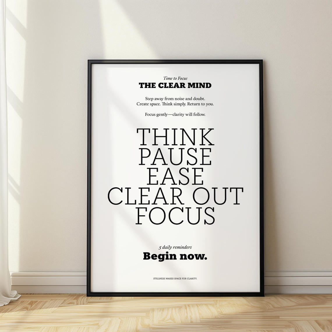 Inspirational Quotes For Office Wall - Minimalist Motivational Print ...