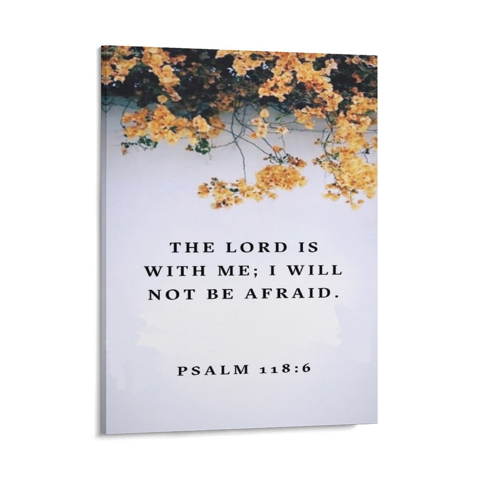 Inspirational Quotes Psalm 118 6 Wall Art Bible Poetry Verses Framed ...