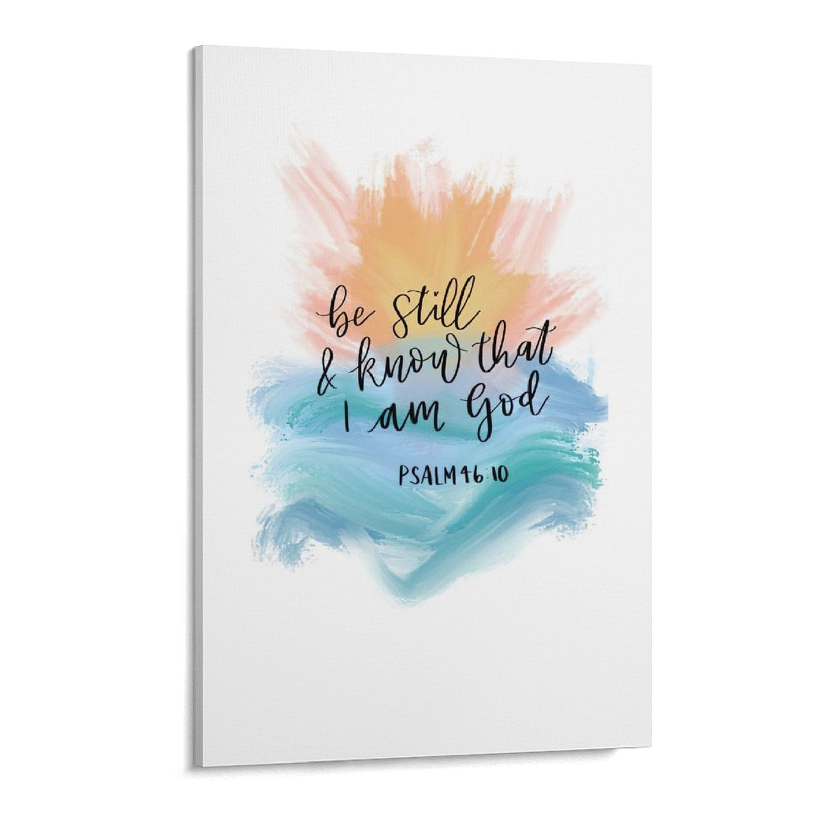 Inspirational Quotes Psalm 46 10 (2) Wall Art Bible Poetry Verses ...