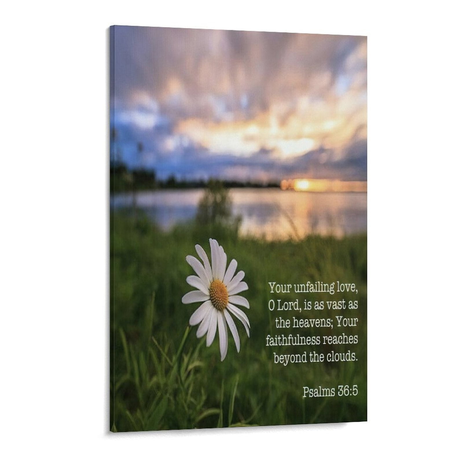 Inspirational Quotes Psalms 36 5 Wall Art Bible Poetry Verses Framed ...