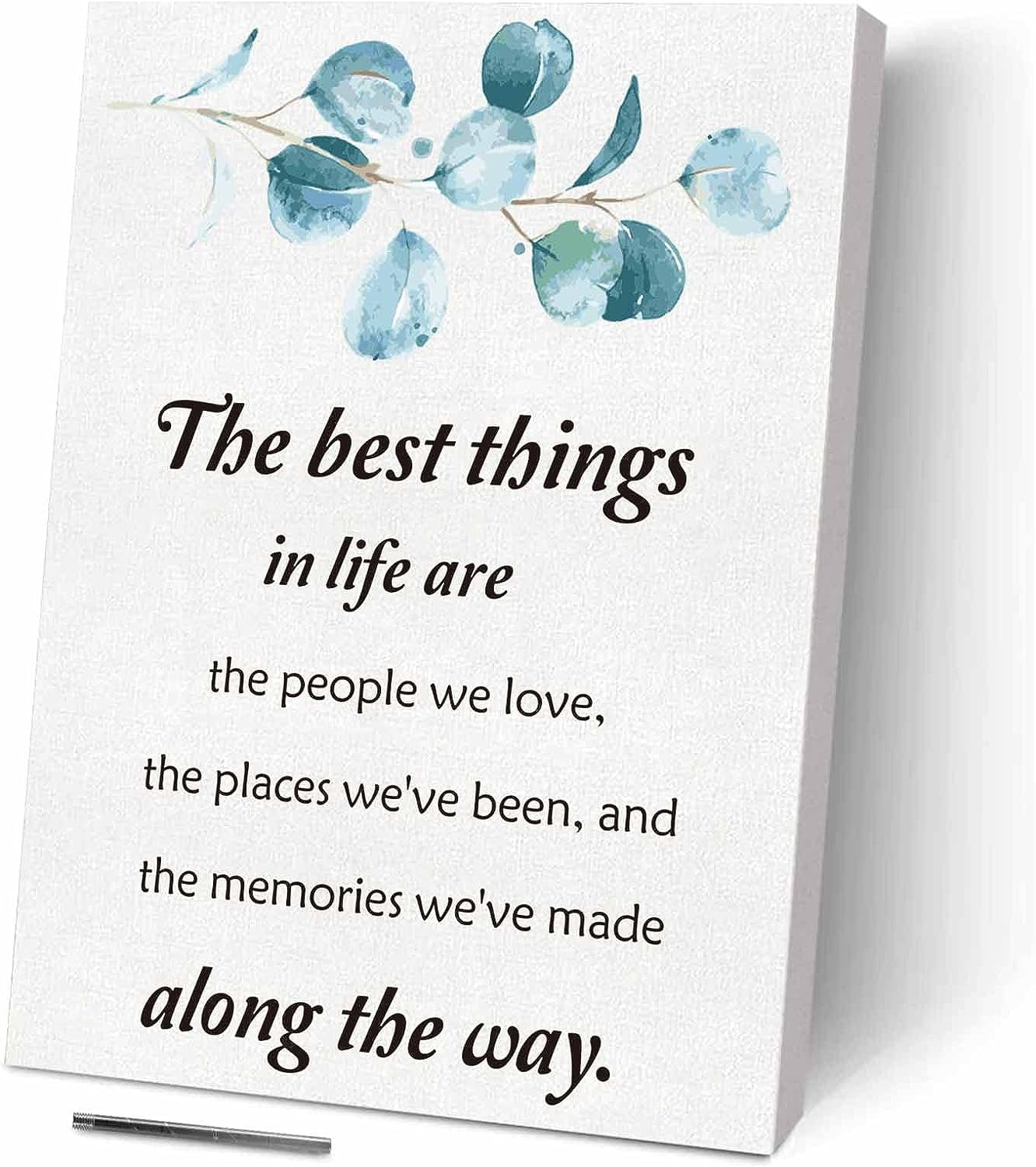 Inspirational Quotes Wall Art - The Best Things in Life - Encouraging ...