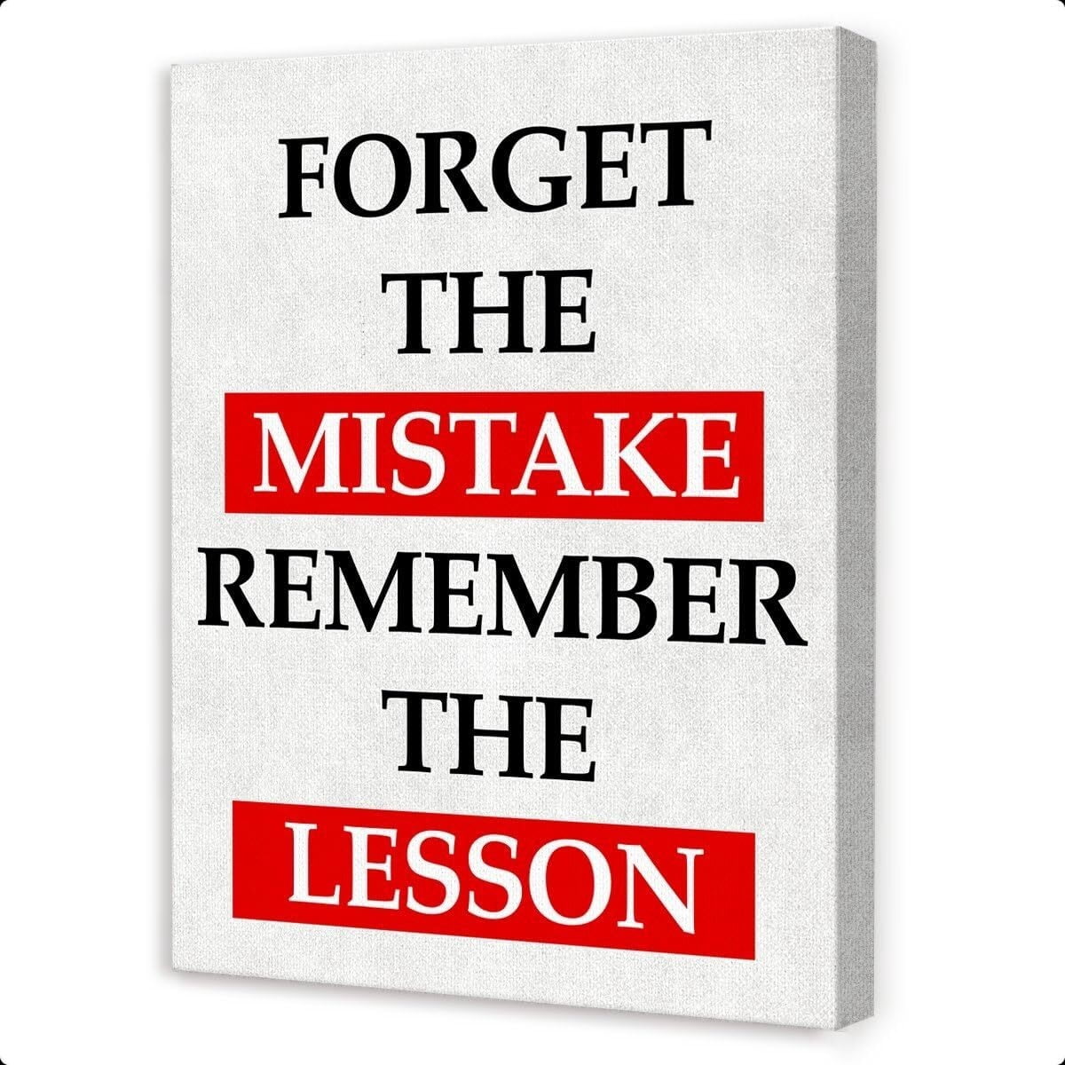 Inspirational Quotes Wall Art,Encouragement Wall Art Canvas,Forget the ...