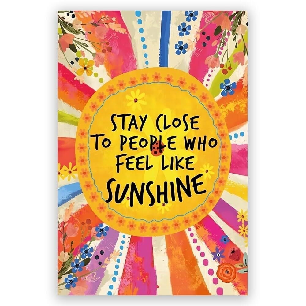 Inspirational Quotes Wall Art Motivational Posters Colorful Canvas ...