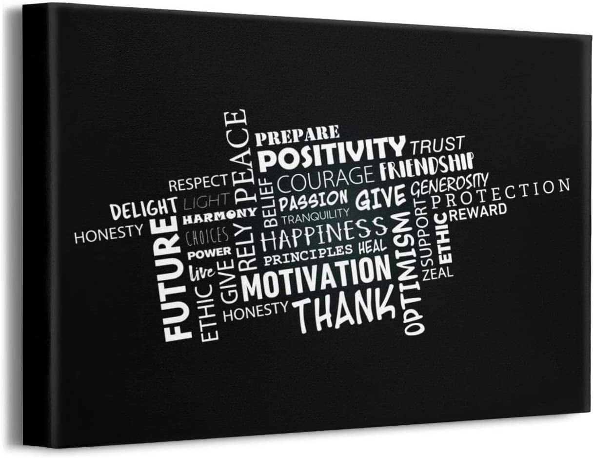 Inspirational Quotes Wall Art for Office Gym Motivational Poster Office ...