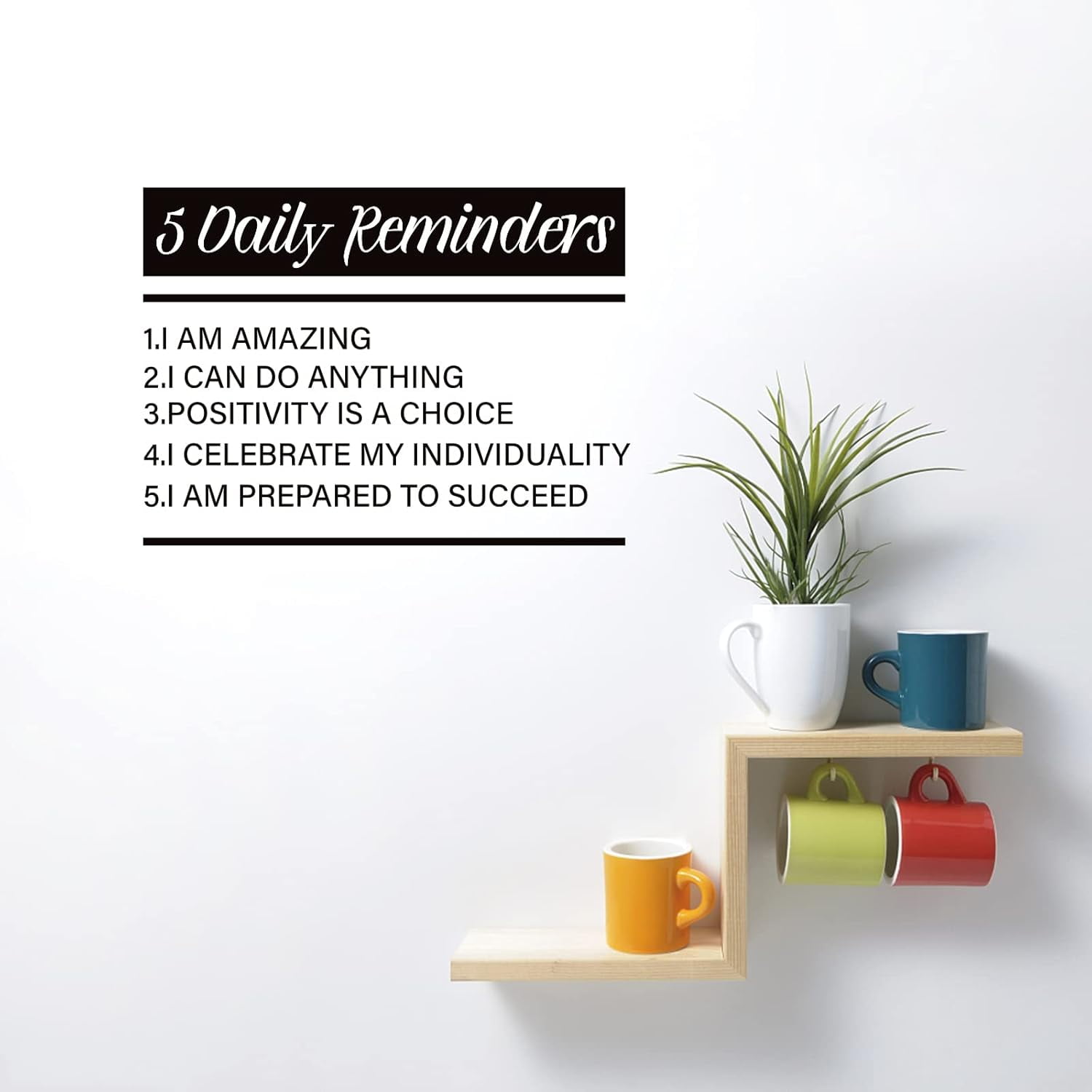 Inspirational Quotes Wall Stickers Peel and Stick Wall Decals Removable ...