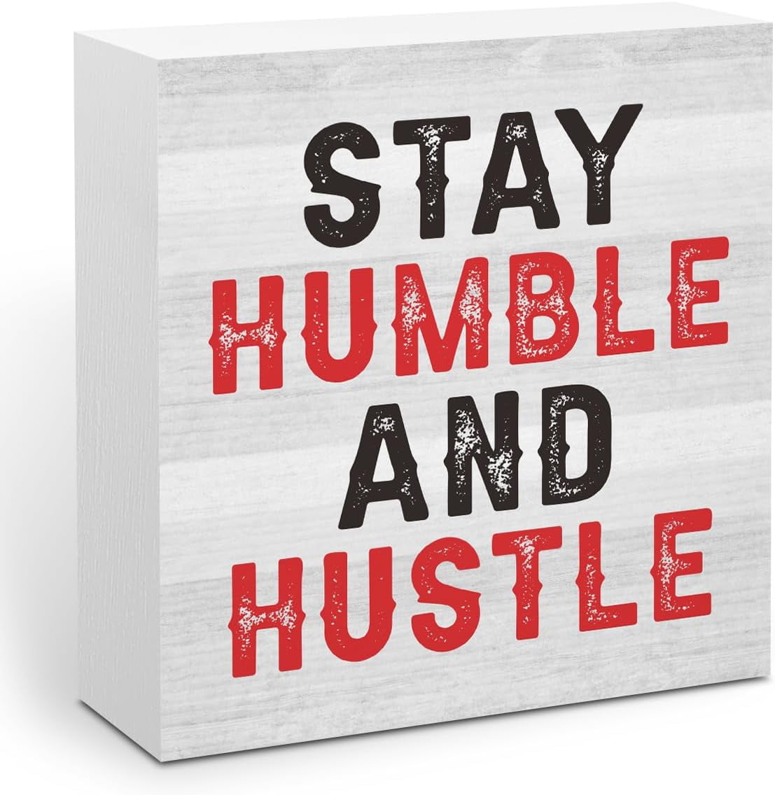 Inspirational Quotes Wooden Box Sign, Rustic Decorative Encouraging ...
