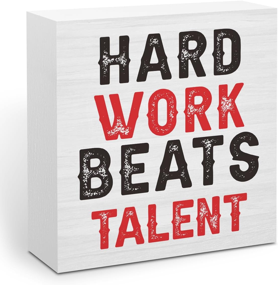 Inspirational Quotes Wooden Box Sign, Rustic Decorative Encouraging ...